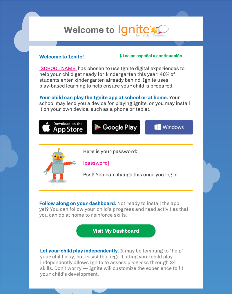 [Families] Getting Started Guide – Hatch Support