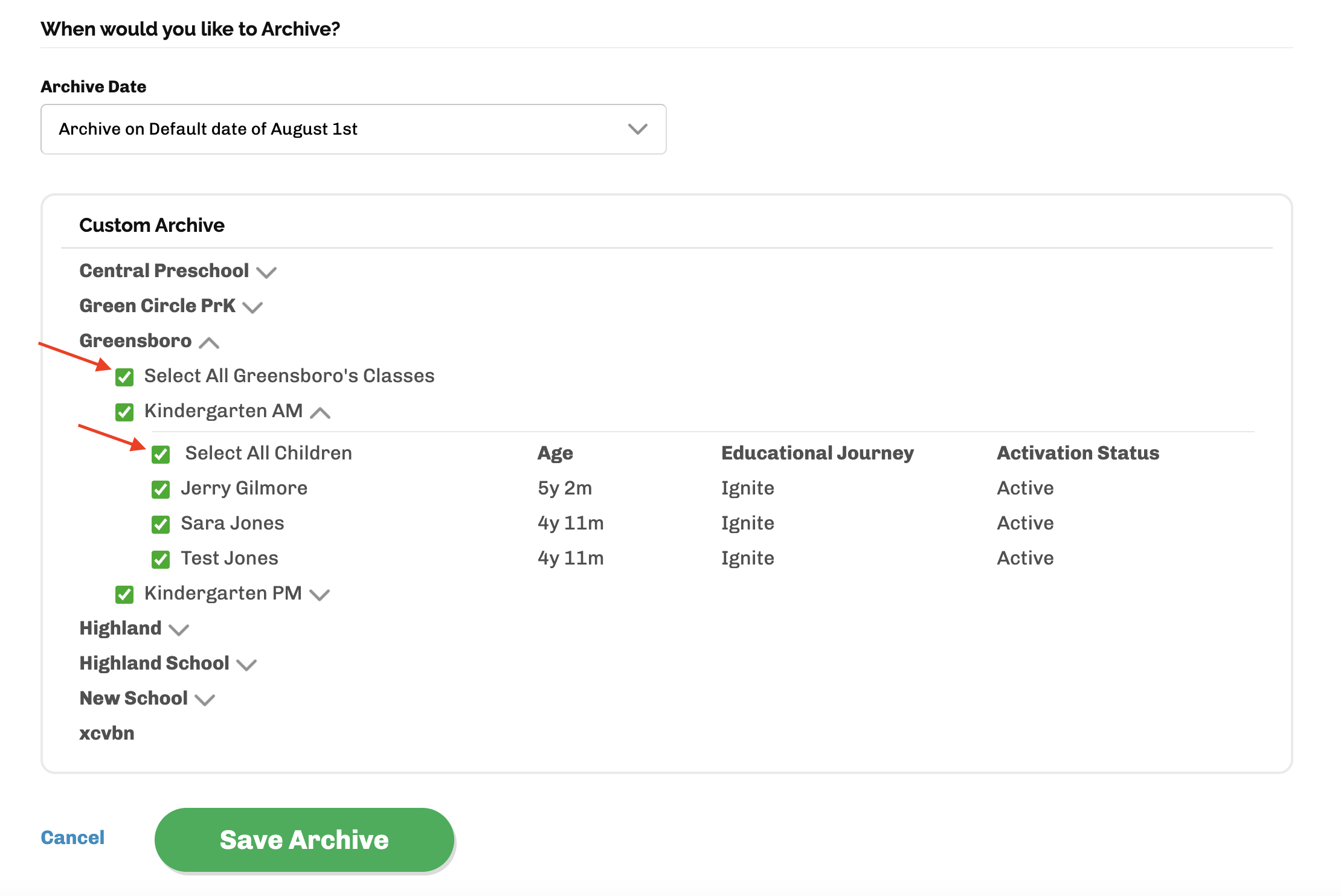 [Org Admins] How to Use Custom Archive – Hatch Support