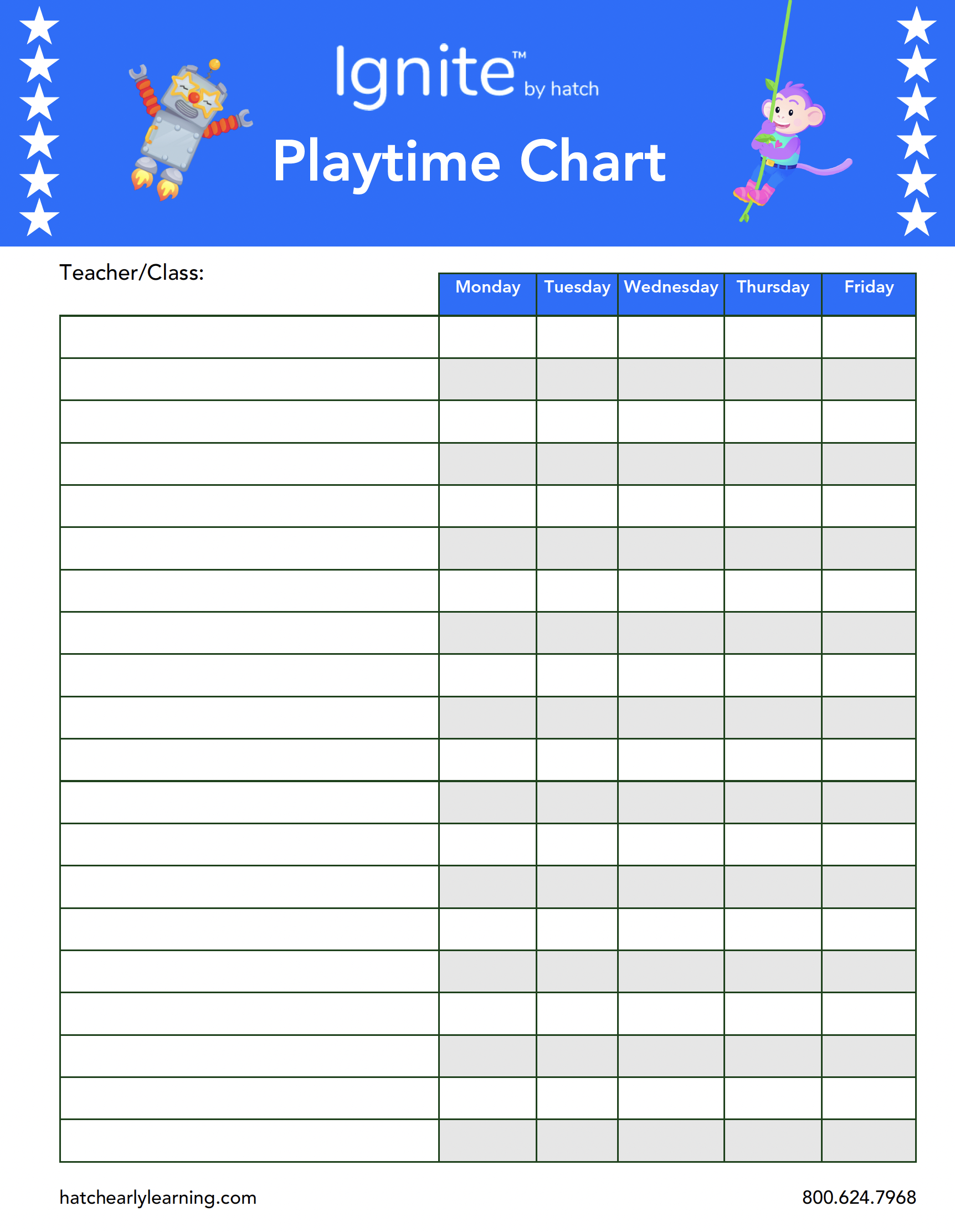 Ignite by Hatch™ Star Chart – Hatch Support