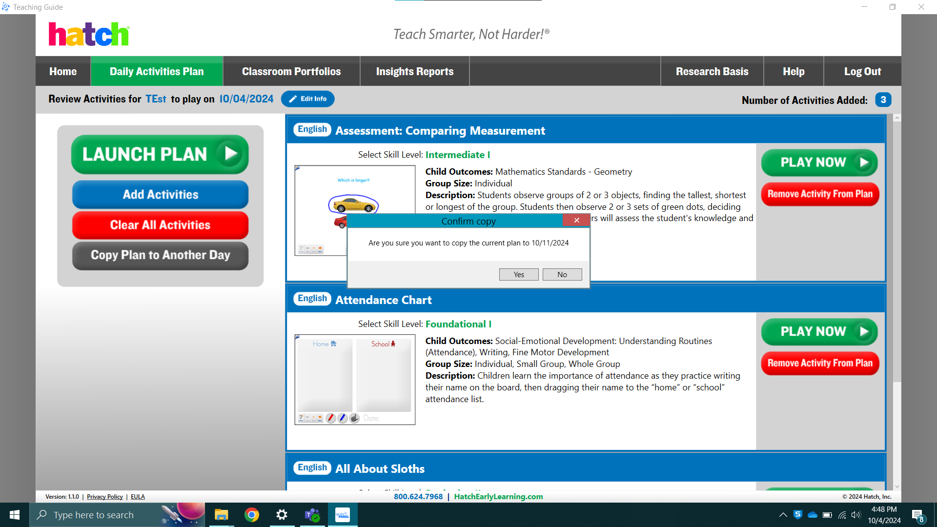Creating a Daily Activities Plan in IgnitePanel by Hatch™ – Hatch Support
